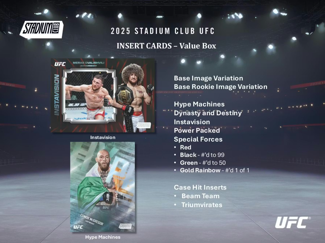 2025 Topps Stadium Club Cartes UFC Blaster Box – TANTEO Cartes ...